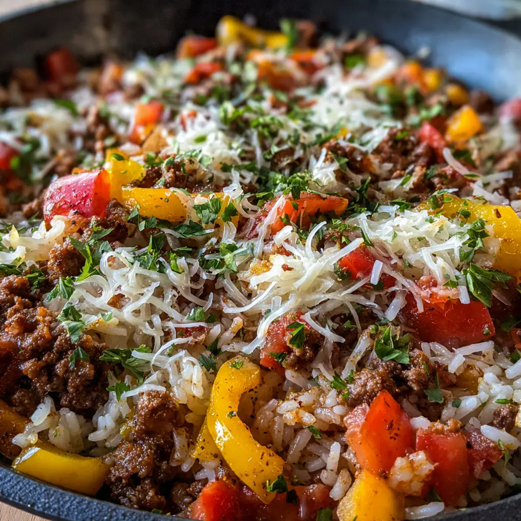 Unstuffed Pepper Skillet: Quick One-Pan Dinner in 45 Minutes
